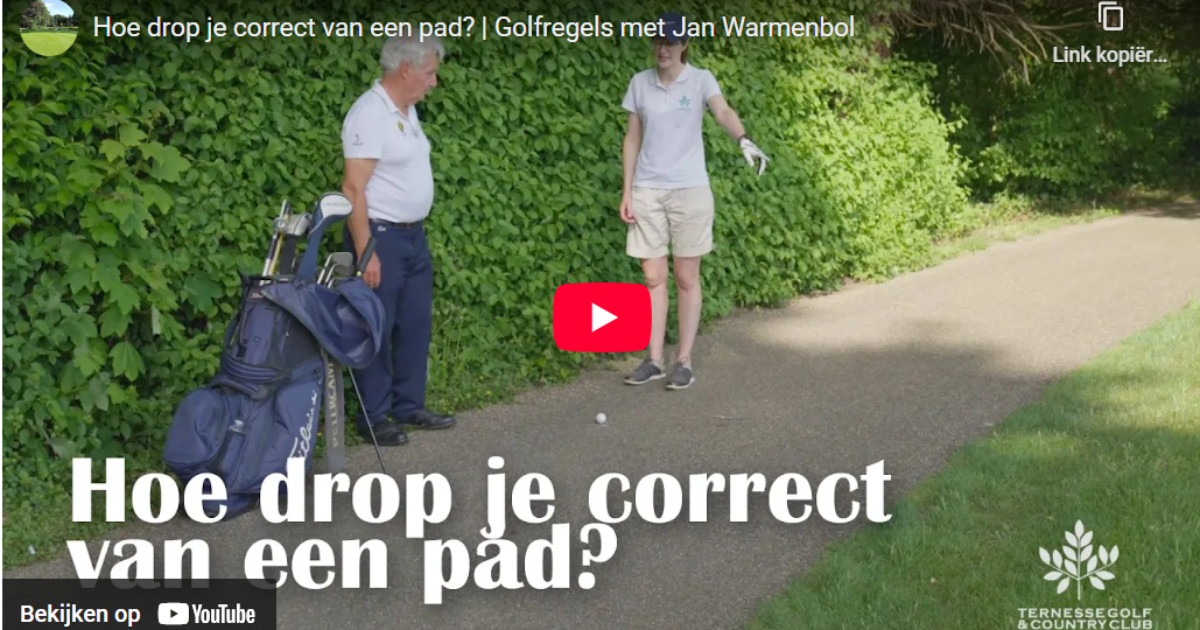 Hoe drop je correct van een pad? | Ternesse Golf